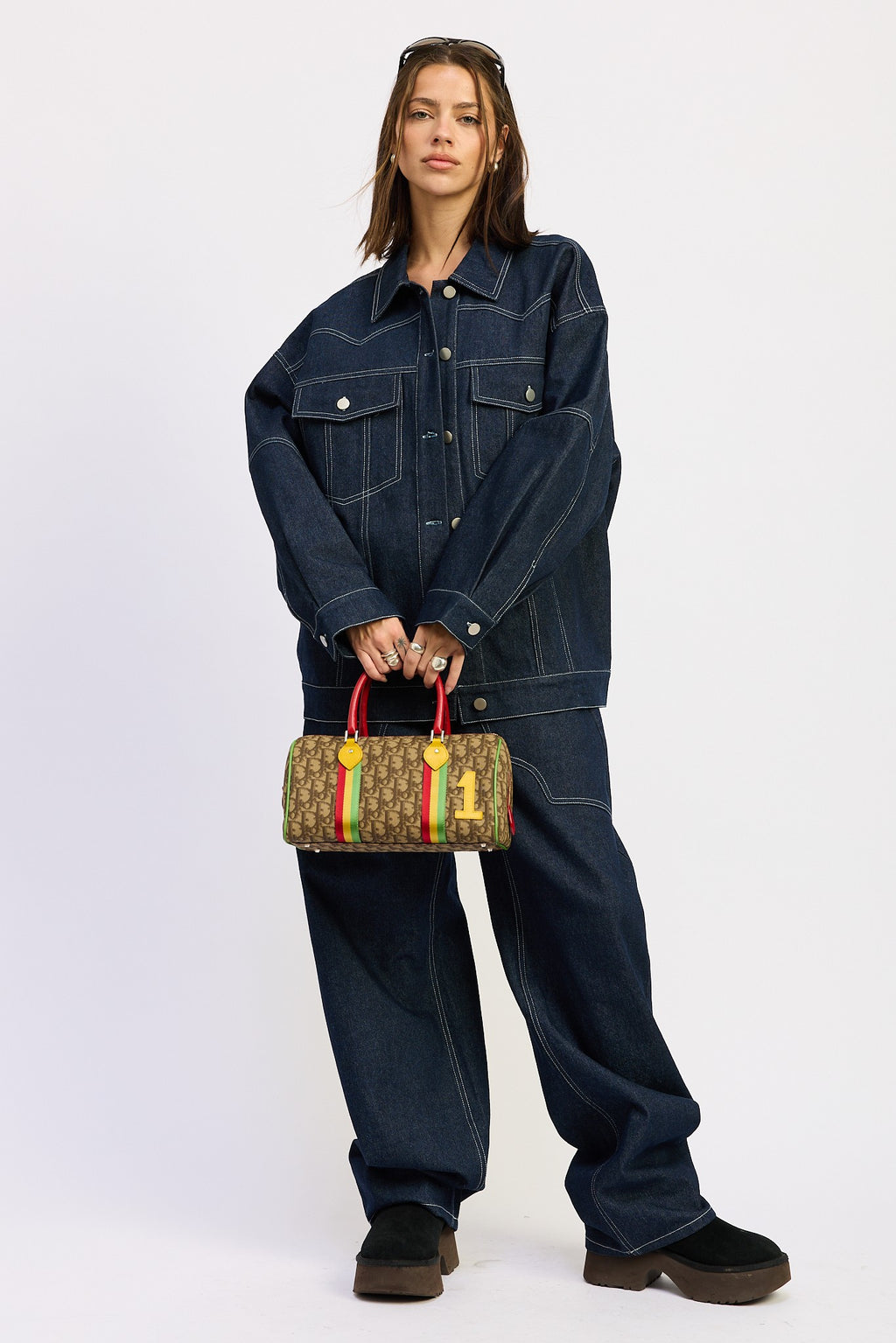 OVERSIZED TWILL BUTTON UP JACKET – The Tania Collection